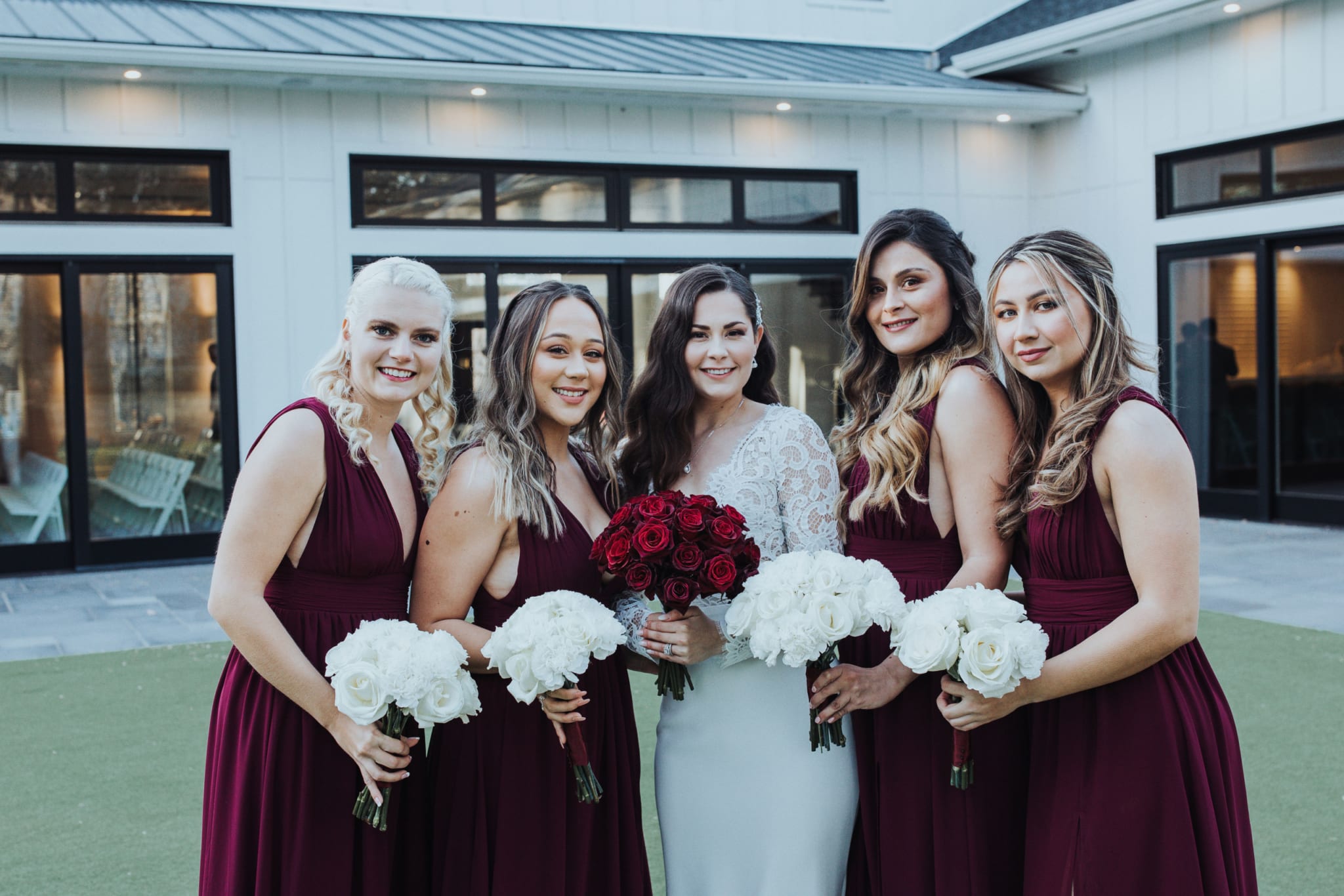 Elegant Burgundy Wedding | The Hutton House | Azalea and Aaron ...