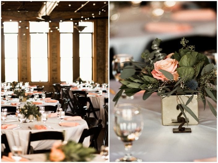 Day Block Event Center, Lizz + Nate, Artemisia Studios, fall floral
